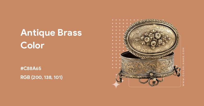 Antique Brass color hex code is #C88A65