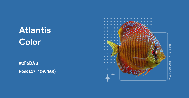 Atlantis color hex code is #2F6DA8