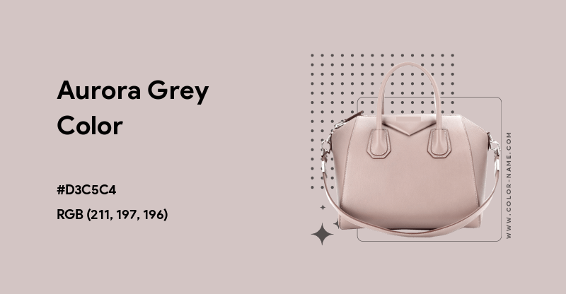 Aurora Grey color hex code is #D3C5C4