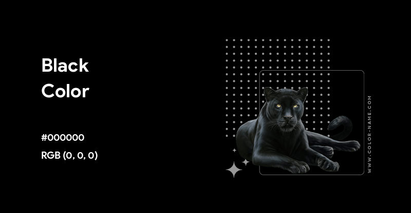 Black color hex code is #000000