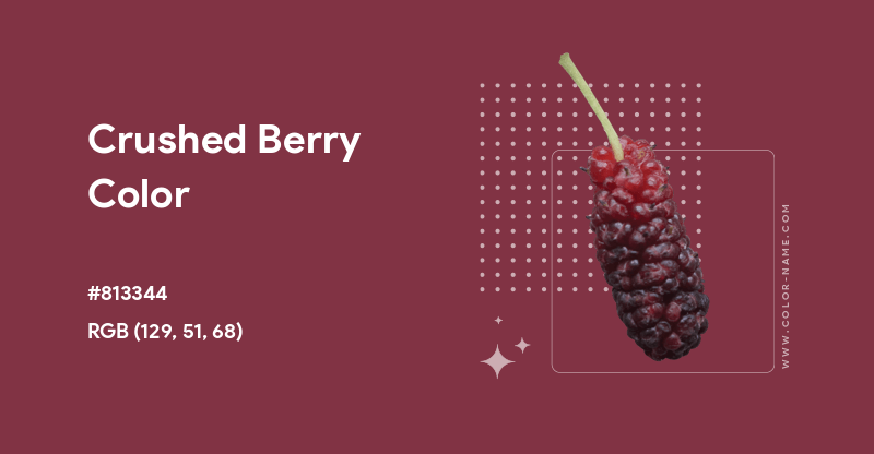 Crushed Berry color hex code is #813344