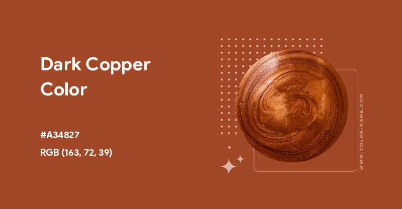 50 Shades Of Copper Color (Names, HEX, RGB, CMYK Codes), 46% OFF