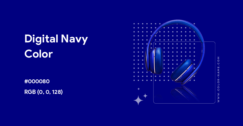 Digital Navy color hex code is #000080