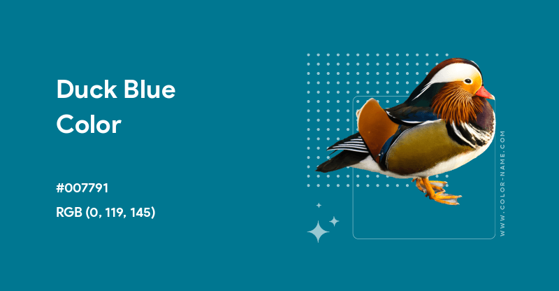 Duck Blue color hex code is #007791