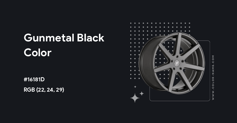 Gunmetal Black color hex code is #16181D