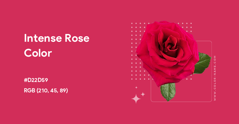 Intense Rose color hex code is #D22D59