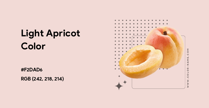 Light Apricot color hex code is #F2DAD6