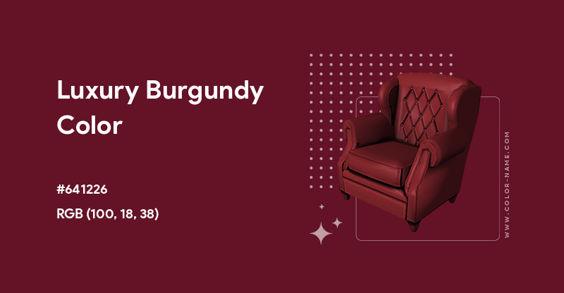 Luxury Burgundy color hex code is #641226