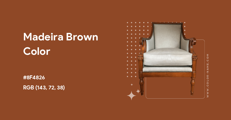 Madeira Brown color hex code is #8F4826