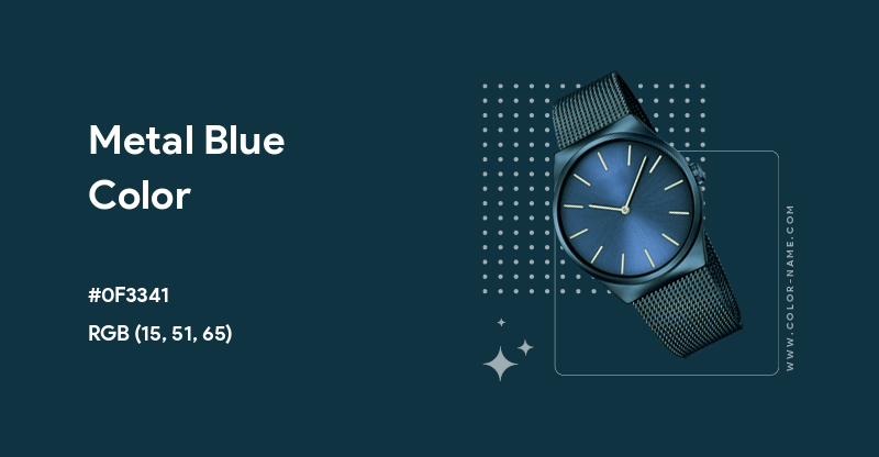 Metal Blue color hex code is #0F3341