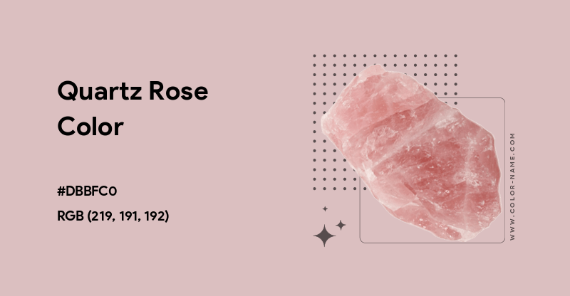 Quartz Rose color hex code is #DBBFC0