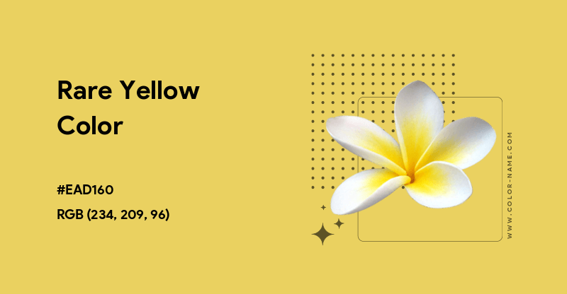 Rare Yellow color hex code is #EAD160