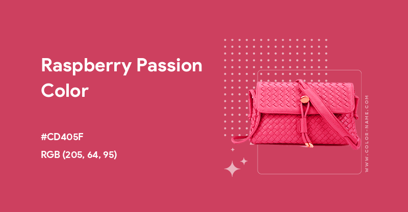 Raspberry Passion color hex code is #CD405F