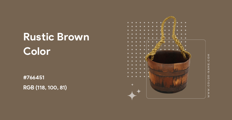 Rustic Brown color hex code is #766451