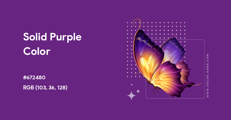 Solid Purple color hex code is #672480