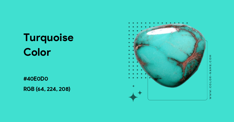 Turquoise color hex code is #40E0D0