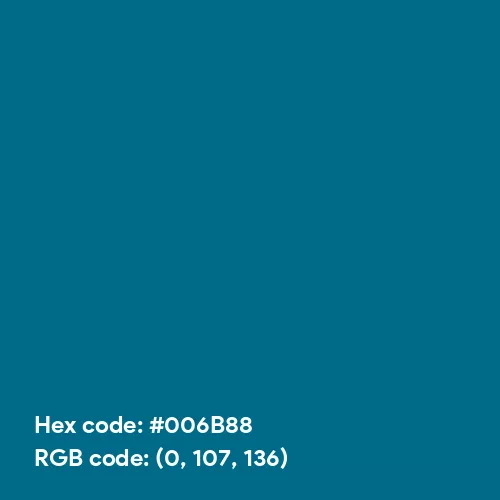 Ink Blue color hex code is #006B88