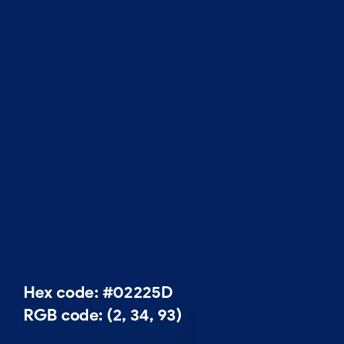 Abyss color hex code is #02225D