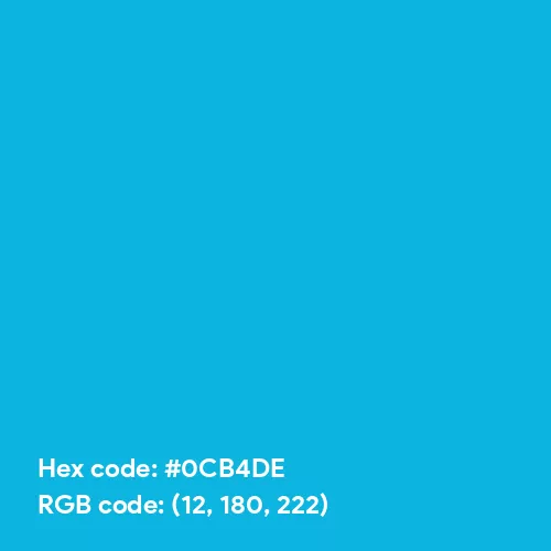 Gamma Blue color hex code is #0CB4DE