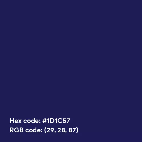 Admiral color hex code is #1D1C57