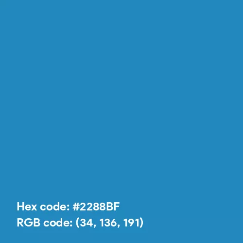 Cosmic Blue color hex code is #2288BF