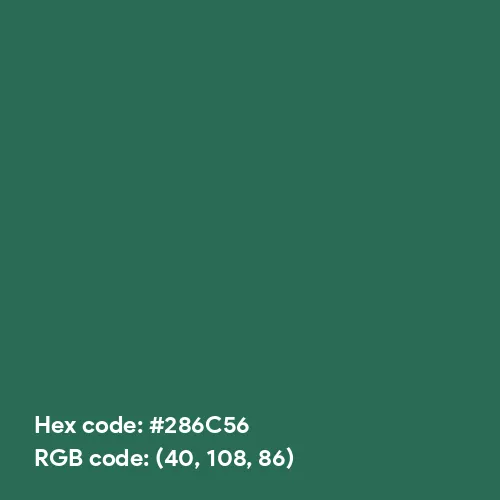 Dark Wintergreen color hex code is #286C56