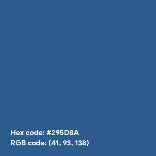 Dark Steel Blue color hex code is #295D8A