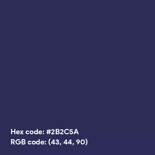 Night Blue color hex code is #2B2C5A
