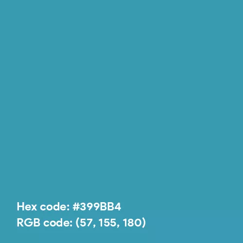 Sports Blue color hex code is #399BB4