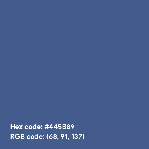 Old Blue color hex code is #445B89