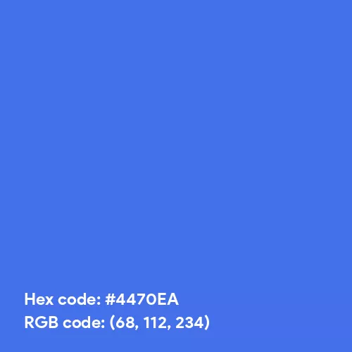 Original Blue color hex code is #4470EA