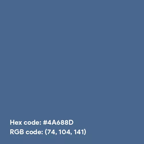 Distant Blue color hex code is #4A688D