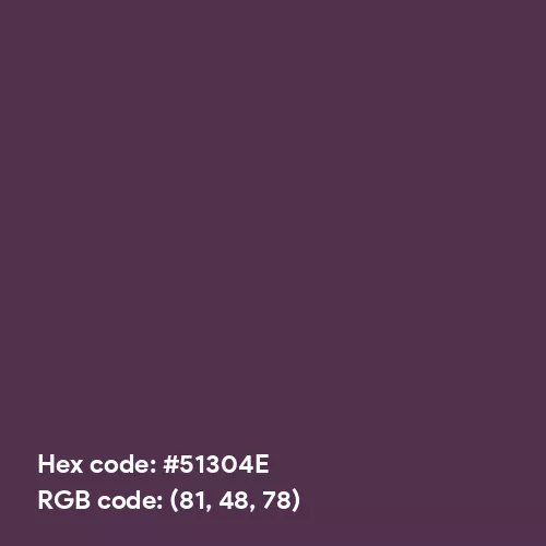 Plum Purple color hex code is #51304E