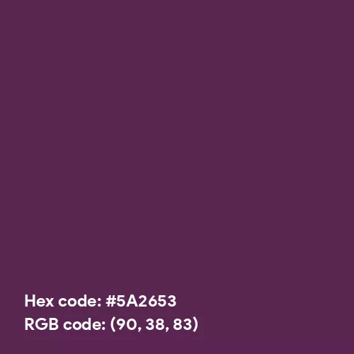 Deep Plum color hex code is #5A2653