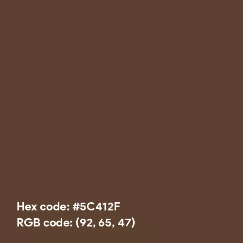 Army Brown color hex code is #5C412F