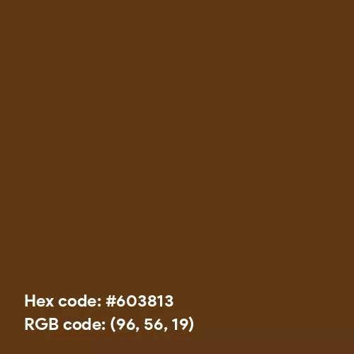 #603813 Color name is Super Brown