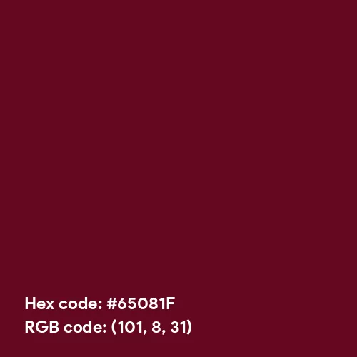 Dark Burgundy color hex code is #65081F