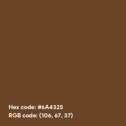 Deep Brown color hex code is #6A4325