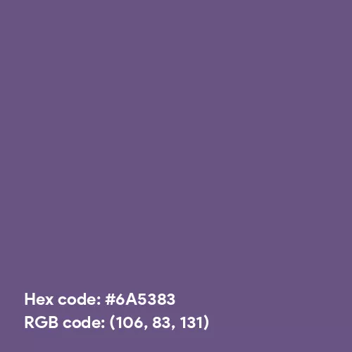Royal Purple (RAL Design) color hex code is #6A5383