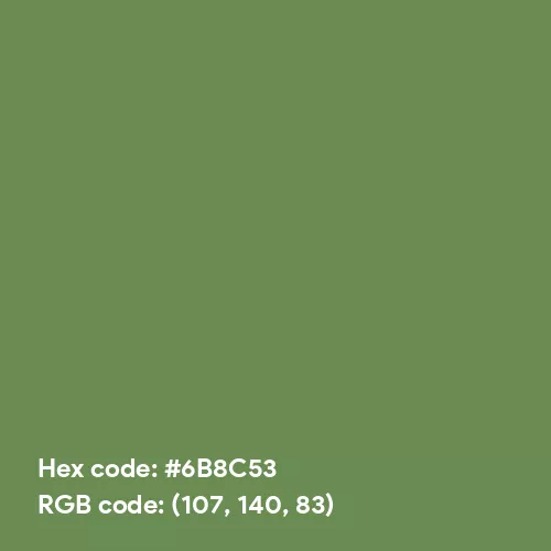 Forest Green (Pantone) color hex code is #6B8C53