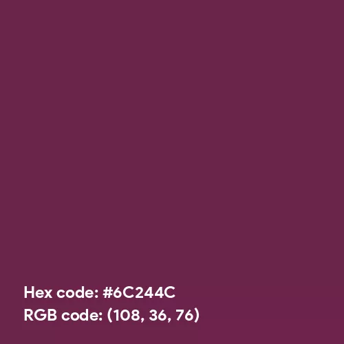 Magenta Purple color hex code is #6C244C