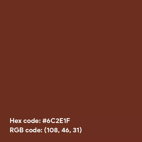 Liver (Organ) color hex code is #6C2E1F