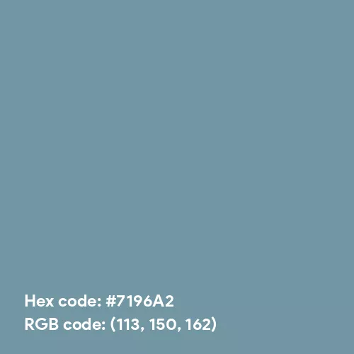 Silver Fir Blue color hex code is #7196A2