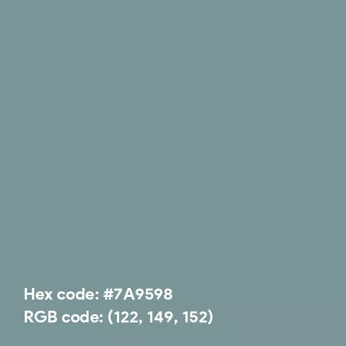 Ash Blue color hex code is #7A9598