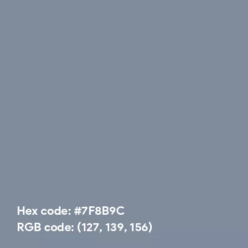 Oxford Grey color hex code is #7F8B9C
