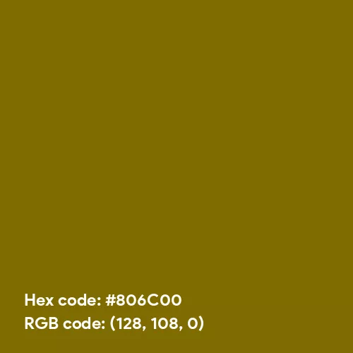 #806C00 Color name is Bronze Yellow