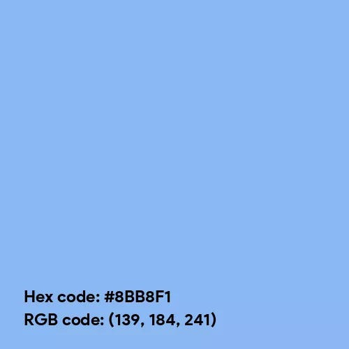 Jordy Blue color hex code is #8BB8F1