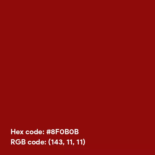 Red Maroon color hex code is #8F0B0B