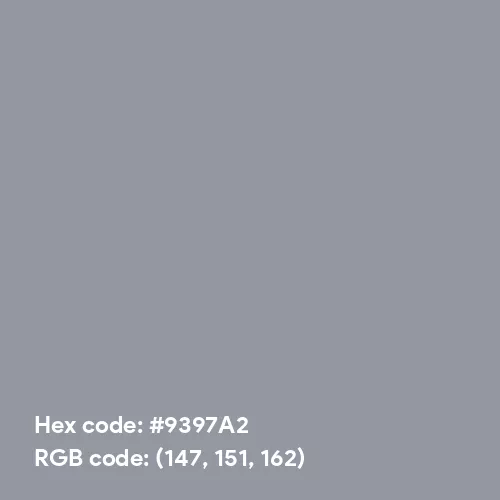 Stitch color hex code is #9397A2