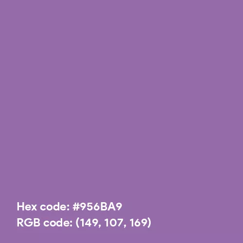 Relax Purple color hex code is #956BA9